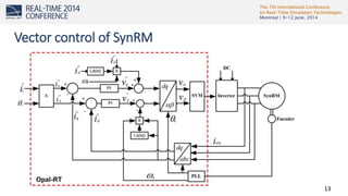 OPAL-RT RT14 Conference: Three level inverter SynRM drive | PPT