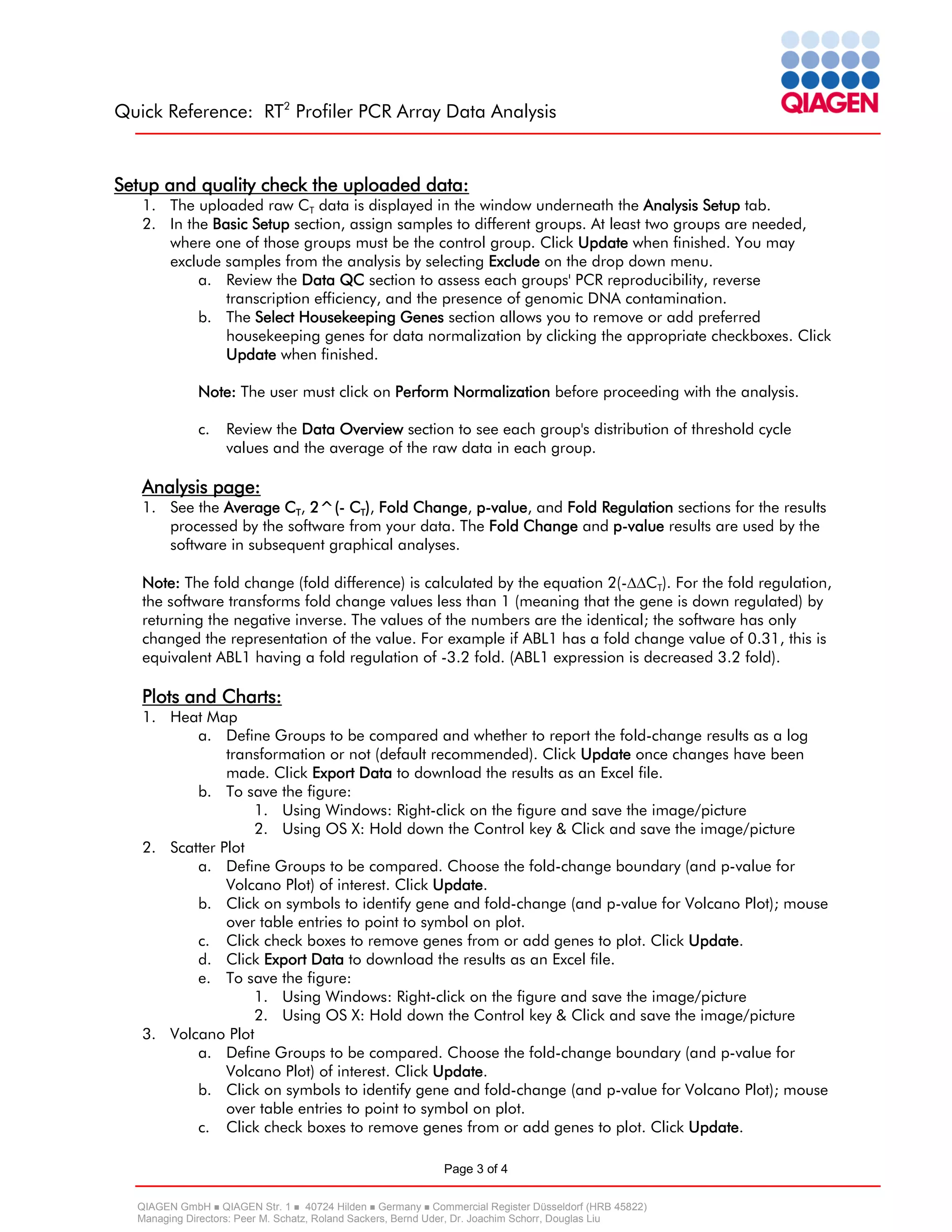 Rt2 pcr arraydataanalysisquickcarde | PDF | Chemistry | Science