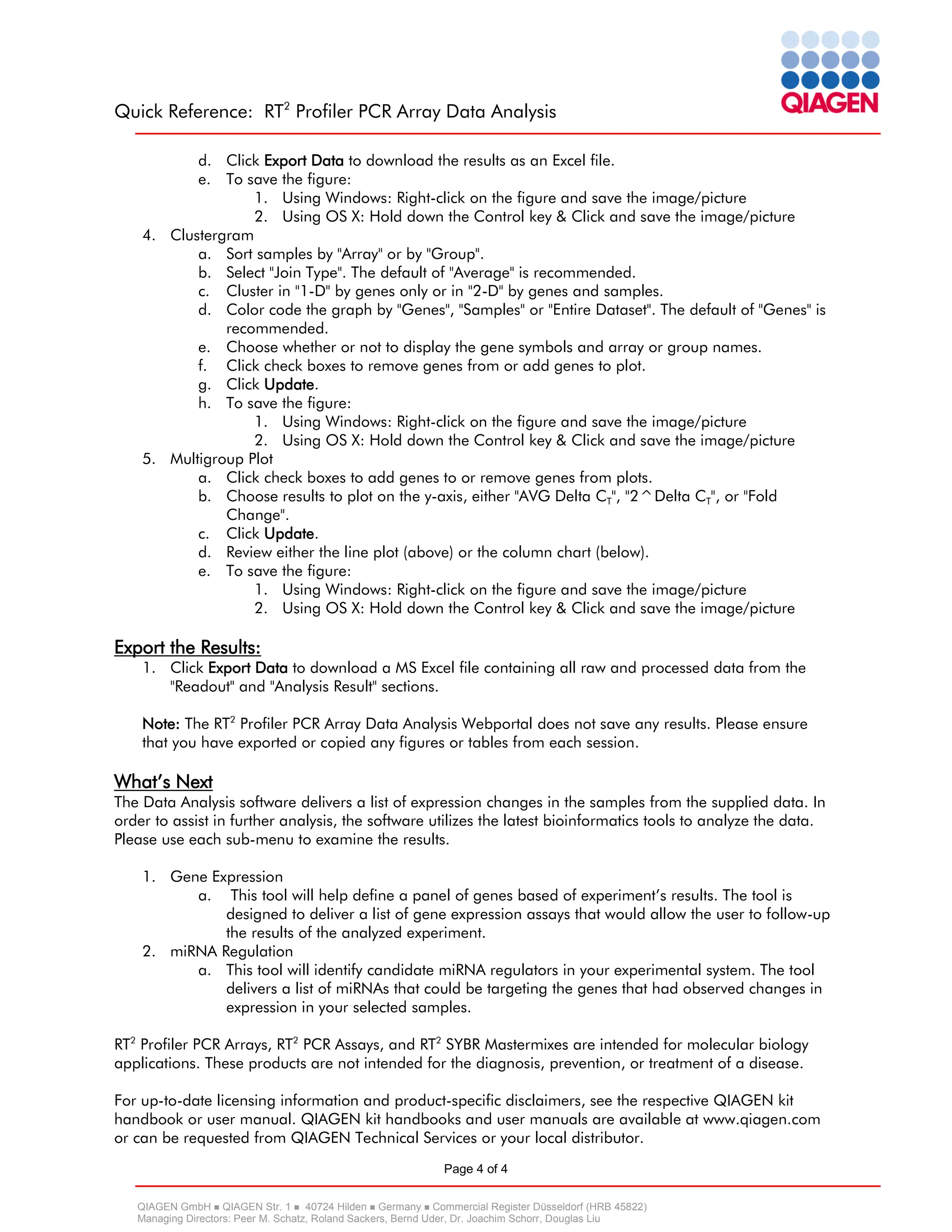 Rt2 pcr arraydataanalysisquickcarde | PDF | Chemistry | Science