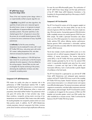 RT2 Profiler PCR Arrays: Pathway-focused Gene Expression Profiling with qRT-PCR - Download the ...