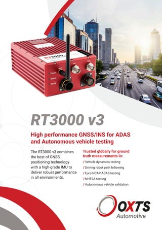 OXTS Rt3000 v3-datasheet | PDF