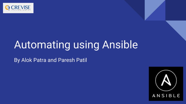 Automating using Ansible | PPT
