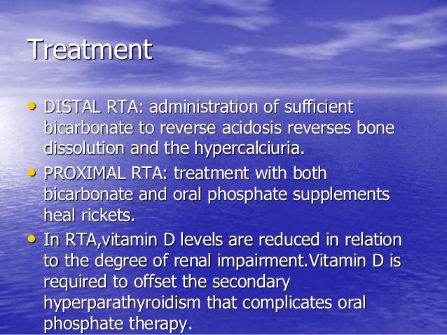 RENAL TUBULAR ACIDOSIS