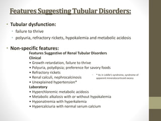 RENAL TUBULAR ACIDOSIS IN CHILDREN | PPTX