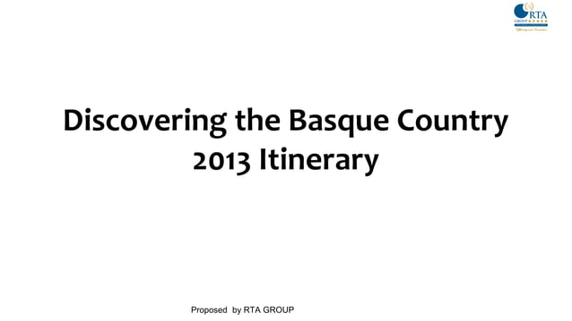 Discover the Basque country by RTA | PPT