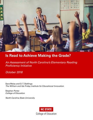 Read to Achieve Report | PDF | Educational Assessment | Education