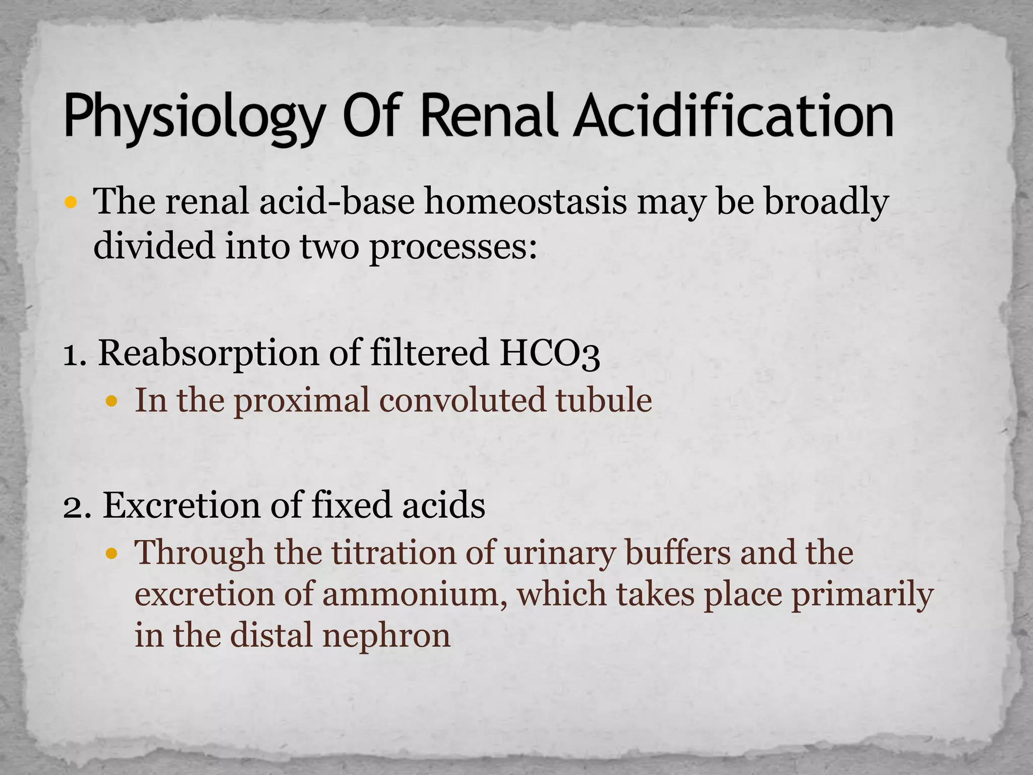 Renal Tubular Acidosis | PPTX