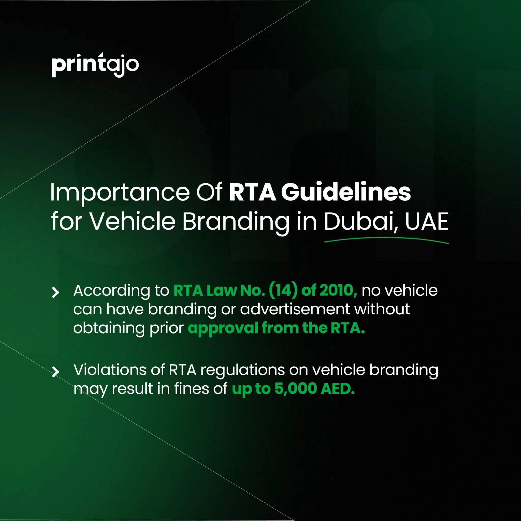 RTA Guidelines for Vehicle Branding in Dubai | PDF
