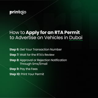 RTA Guidelines for Vehicle Branding in Dubai | PDF