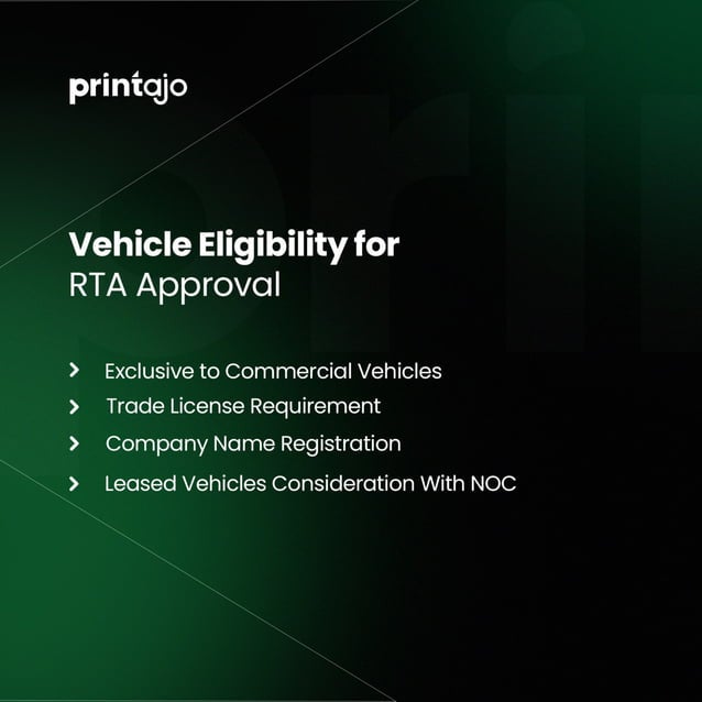 RTA Guidelines for Vehicle Branding in Dubai | PDF