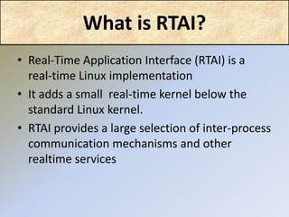 Rtai | PPT