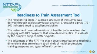Assessing Health Center Readiness to Train Health Professionals | PPTX