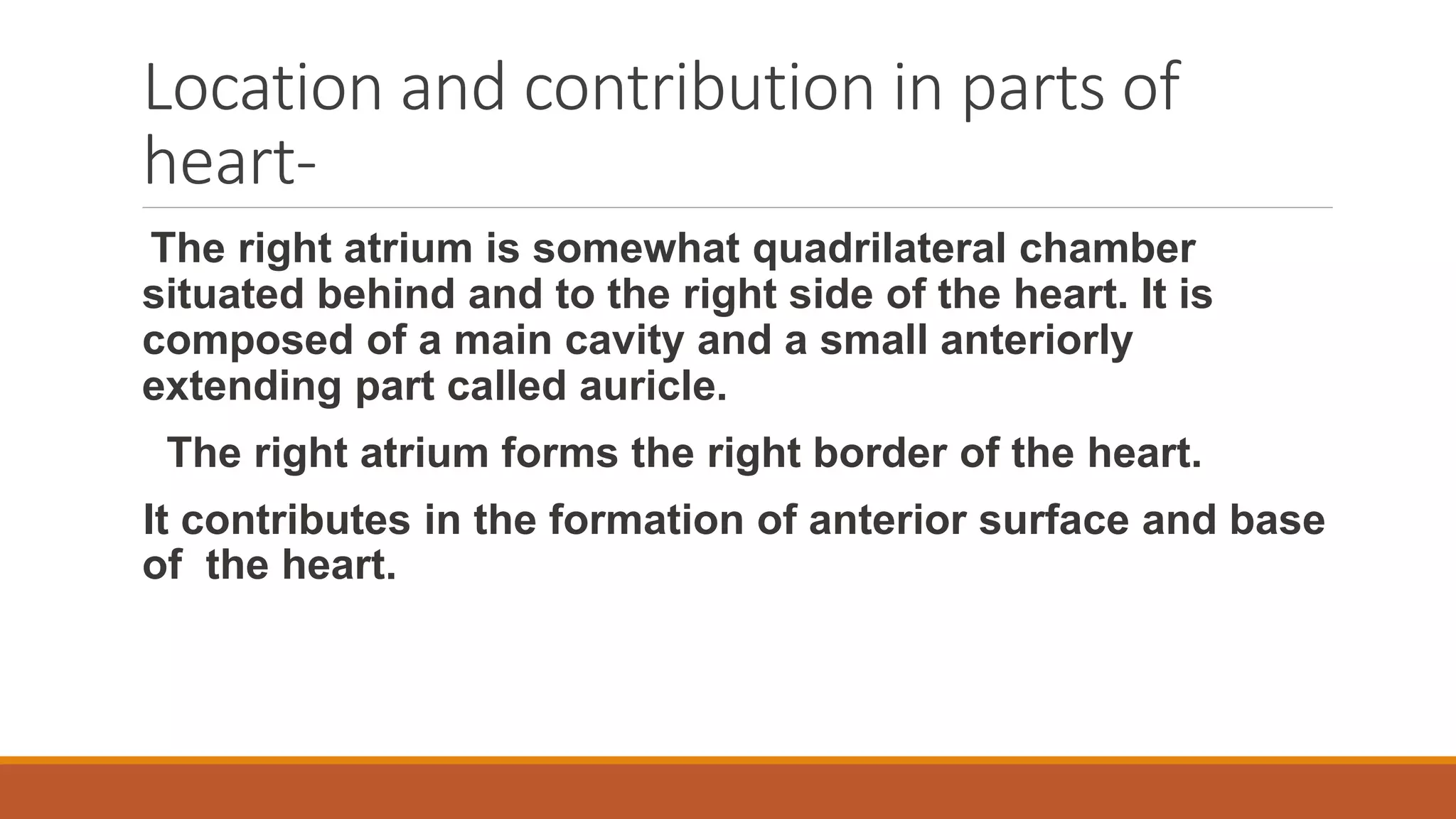 Right atrium of heart | PPTX