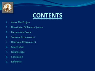 Restaurant Table Booking And Billing | PPTX