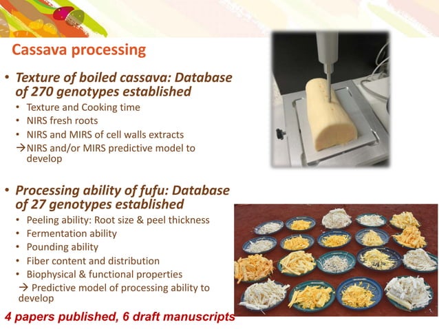 Nutritious food and added value - Flagship Project 4 overview, ISTRC ...