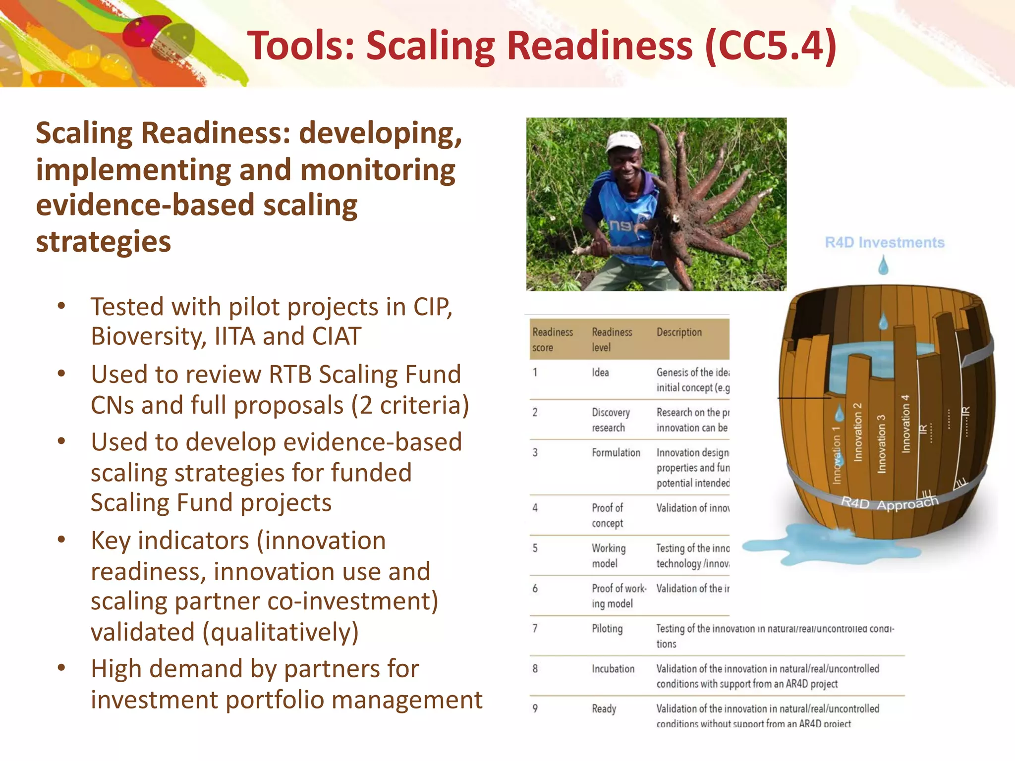 Improved livelihoods at scale - Flagship Project 5 overview, ISTRC 2018 ...