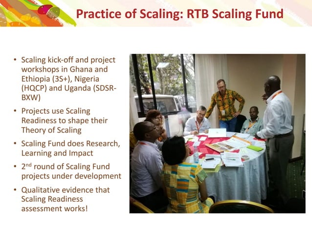Improved livelihoods at scale - Flagship Project 5 overview, ISTRC 2018 ...
