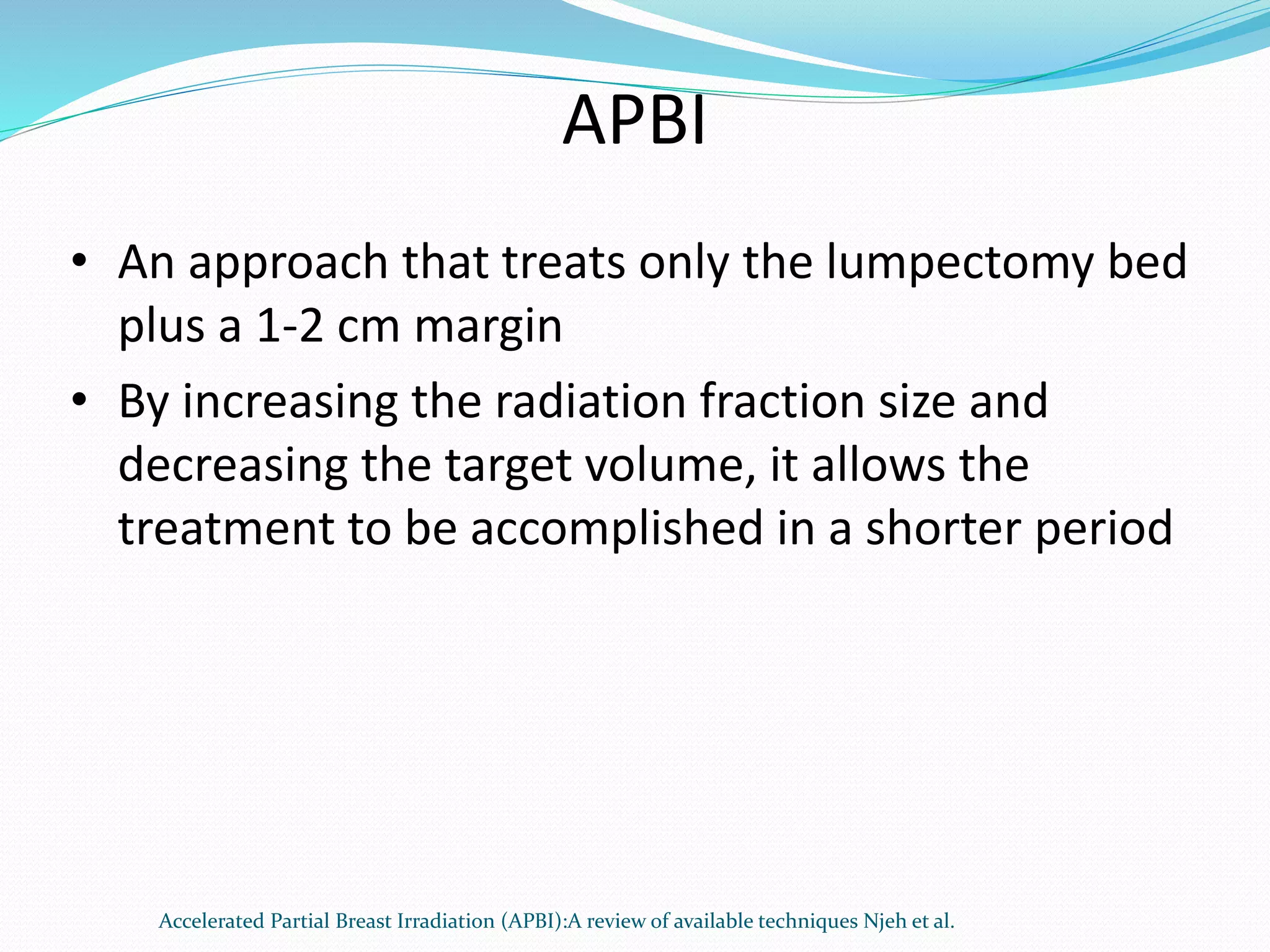 RT breast apbi | PPTX