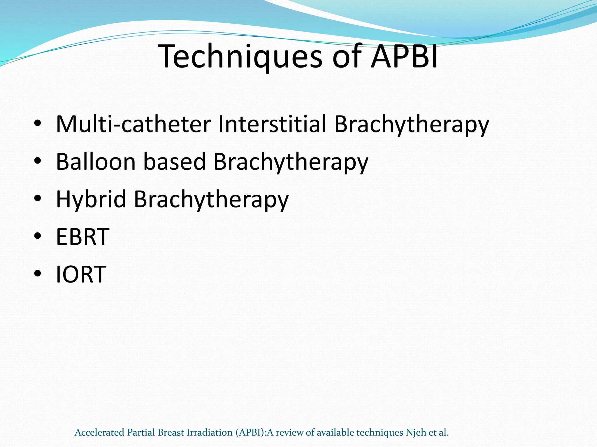 RT breast apbi | PPTX
