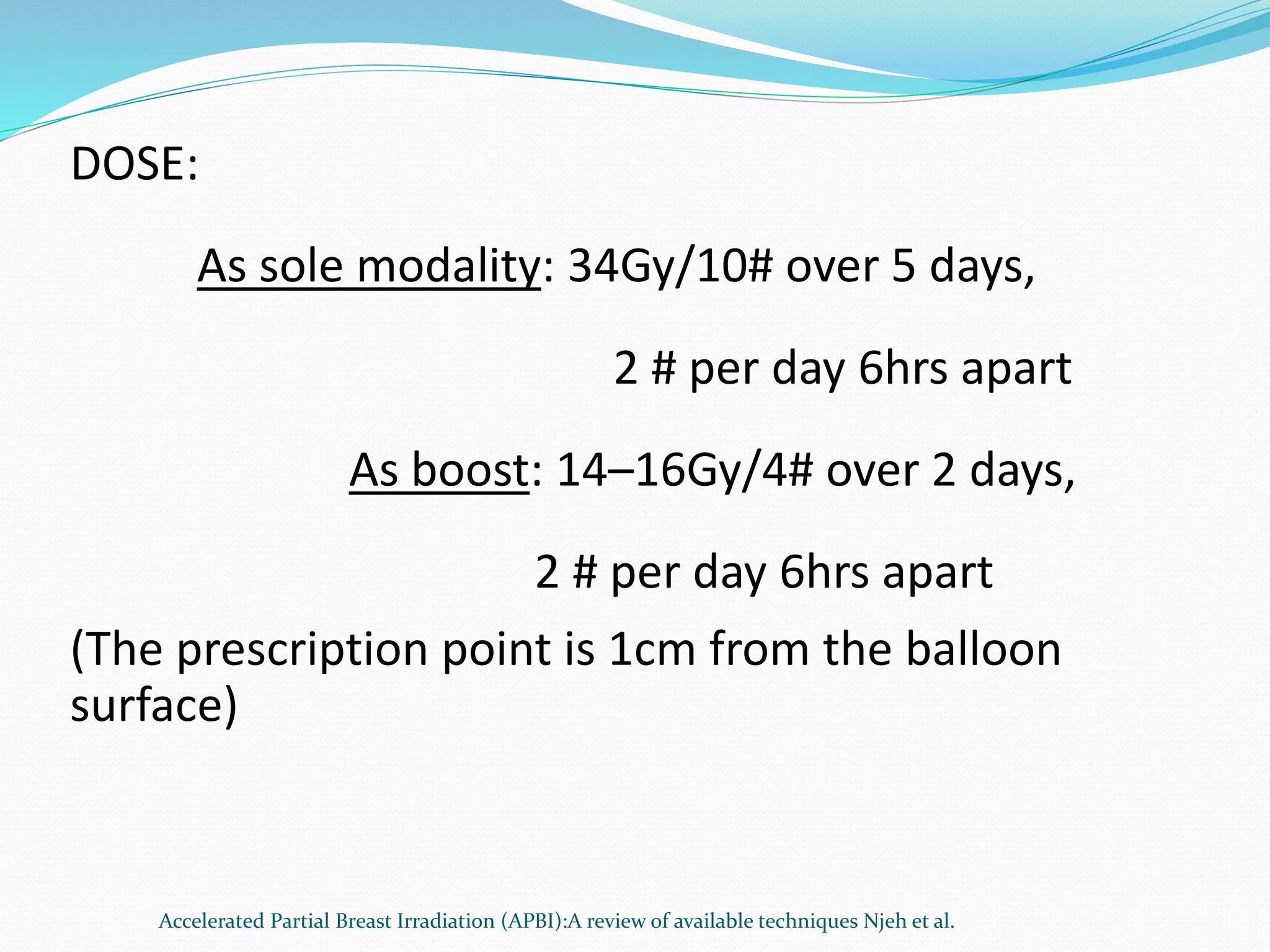 RT breast apbi | PPTX
