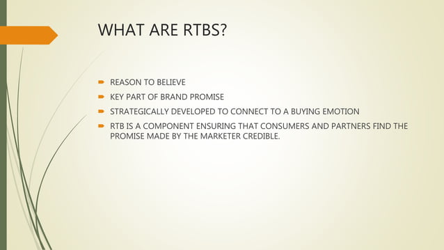 RTBs in marketing | PPT | Marketing and Advertising | Business