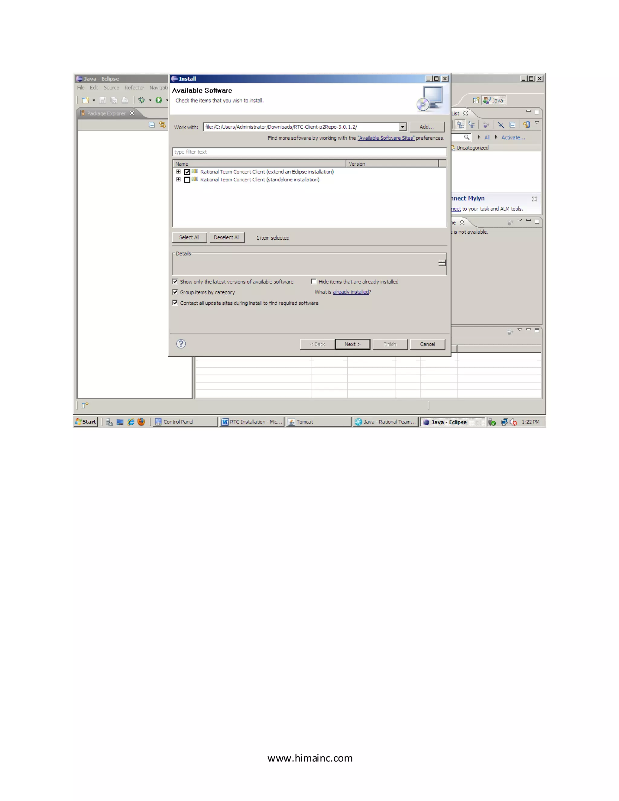 Rational Team Concert (RTC) installation and setup guide | PDF