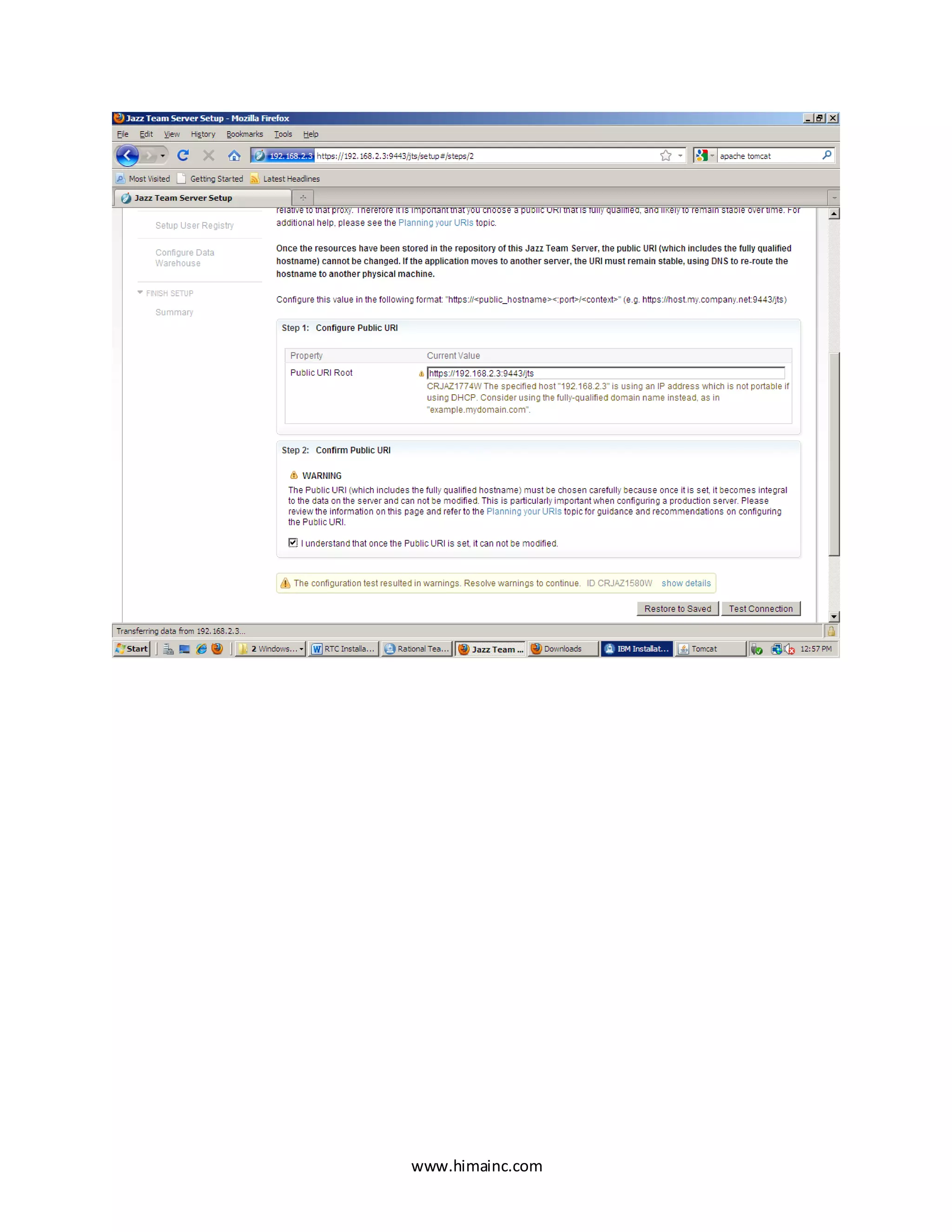 Rational Team Concert (RTC) installation and setup guide | PDF