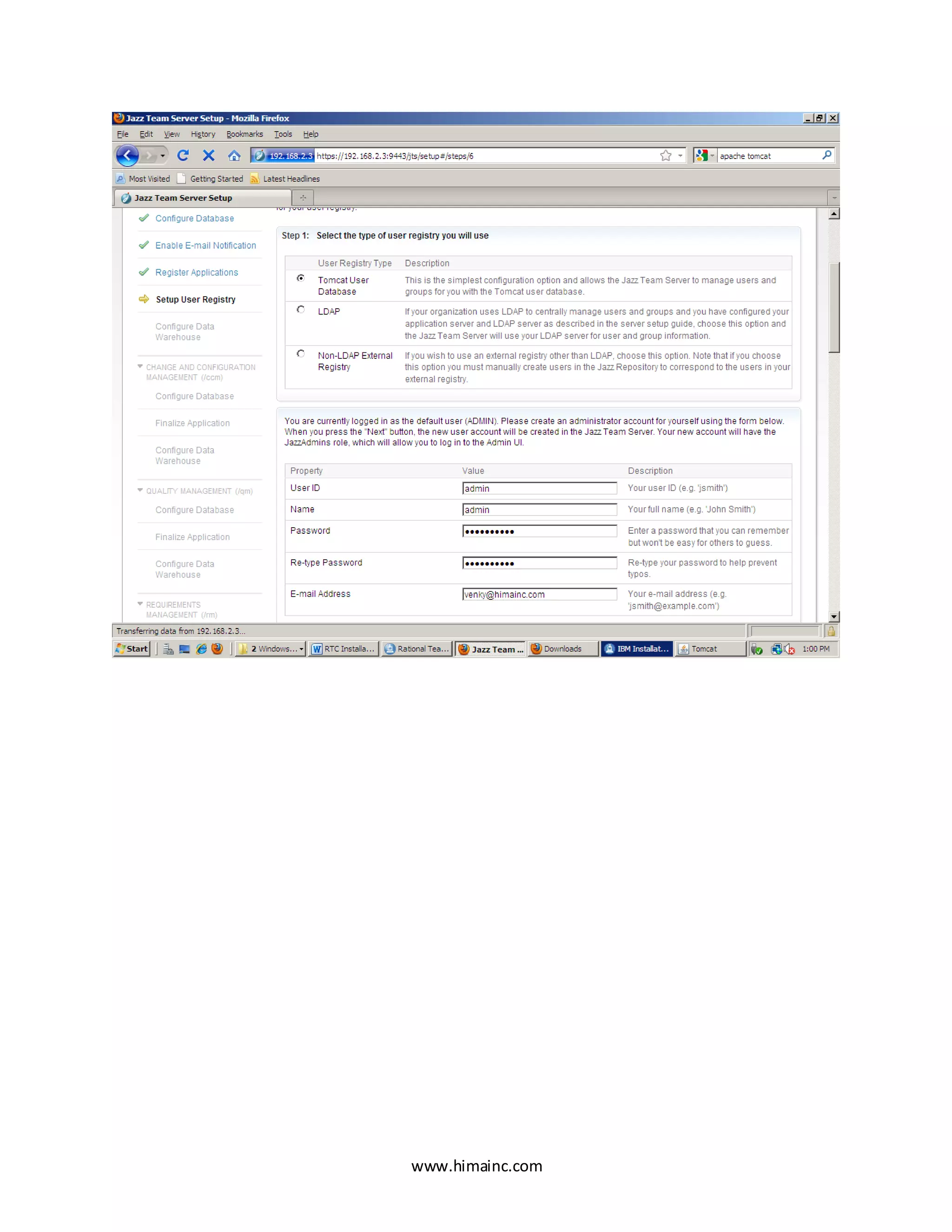 Rational Team Concert (RTC) installation and setup guide | PDF