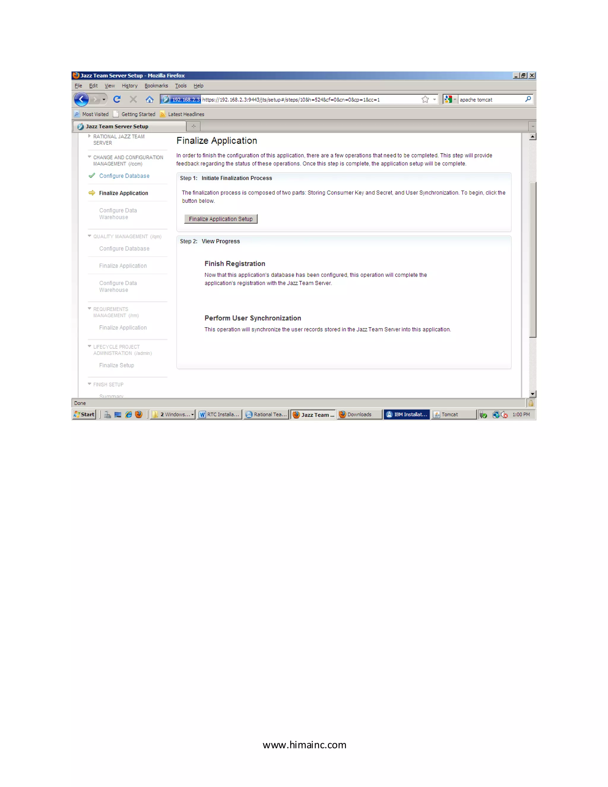 Rational Team Concert (RTC) installation and setup guide | PDF