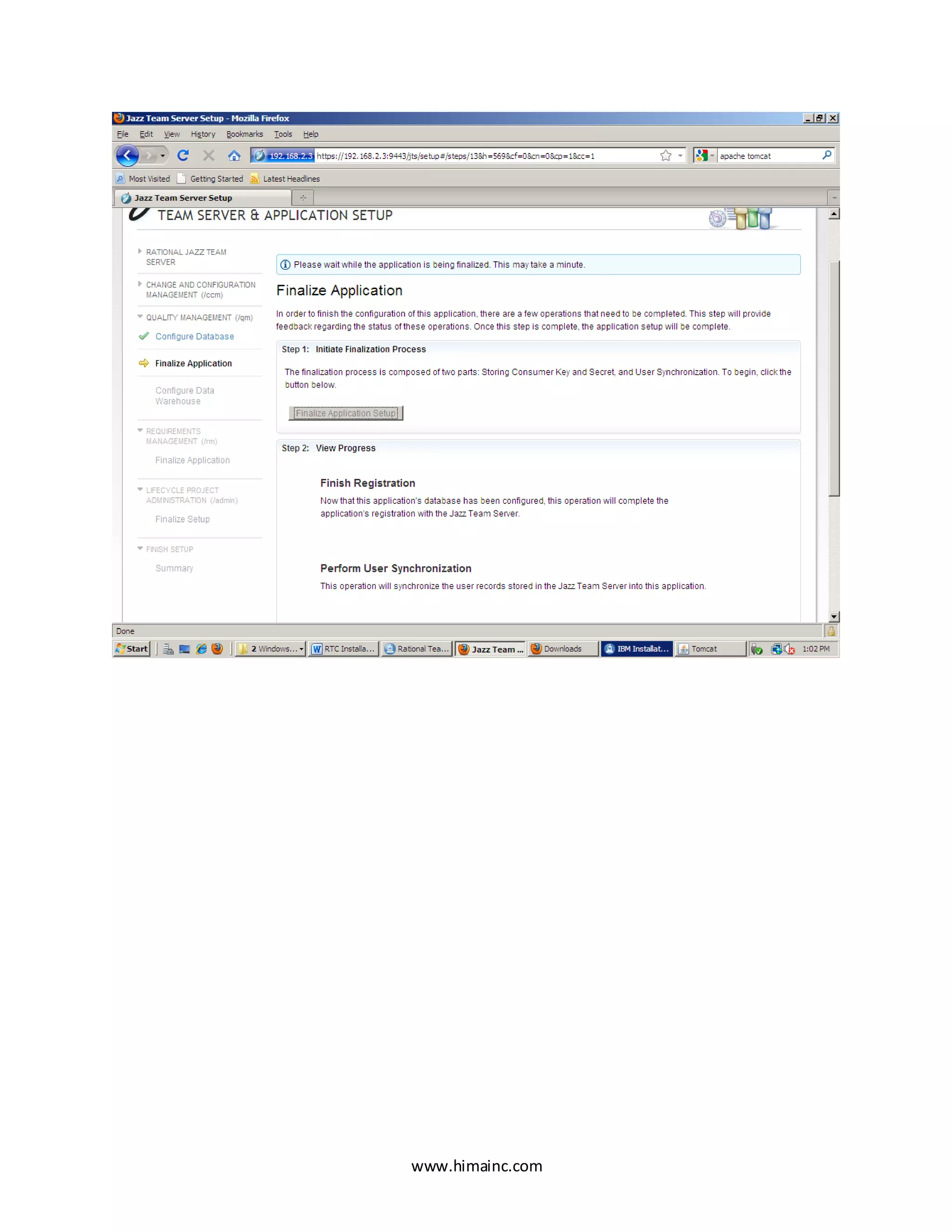 Rational Team Concert (RTC) installation and setup guide | PDF