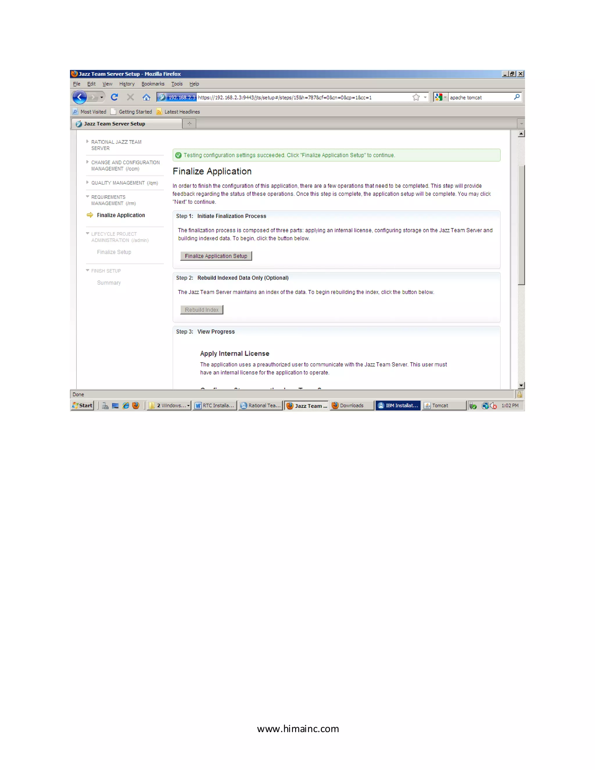 Rational Team Concert (RTC) installation and setup guide | PDF