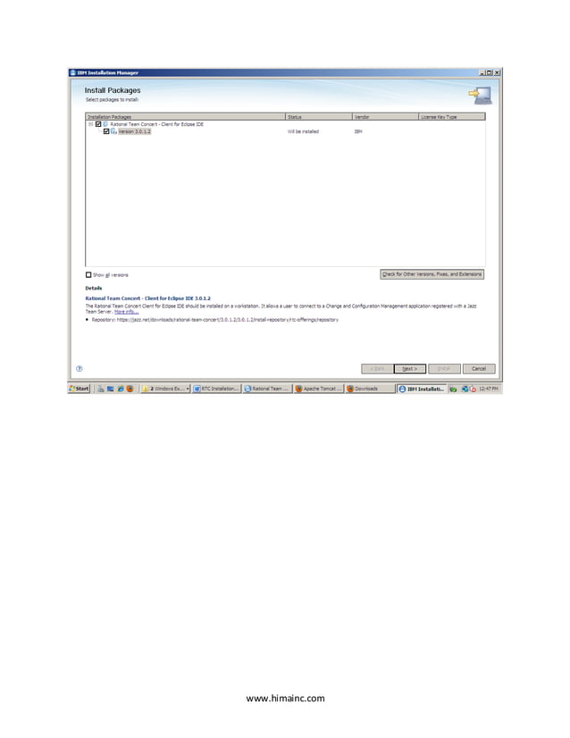 Rational Team Concert (RTC) installation and setup guide | PDF