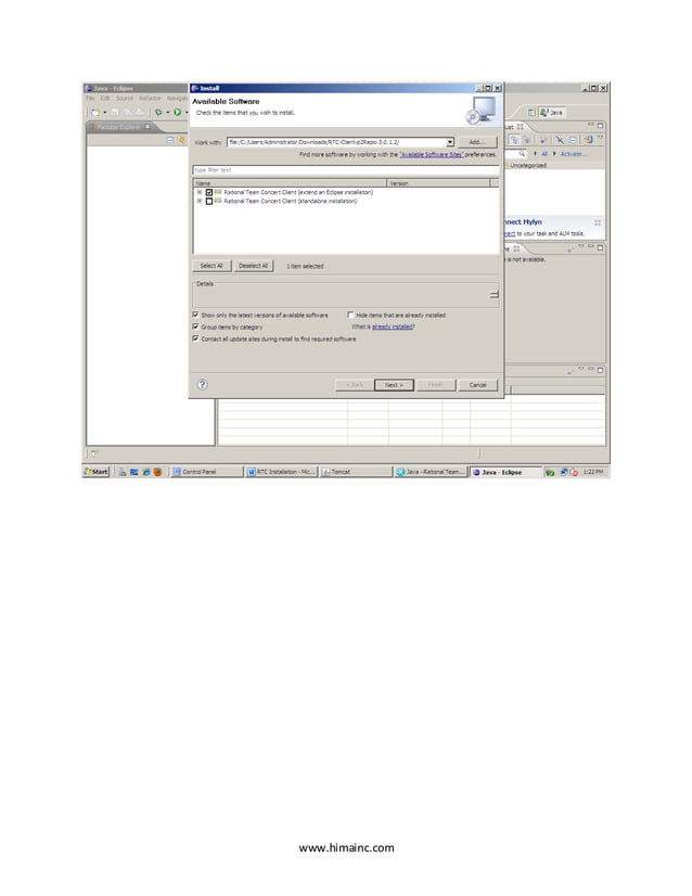 Rational Team Concert (RTC) installation and setup guide | PDF