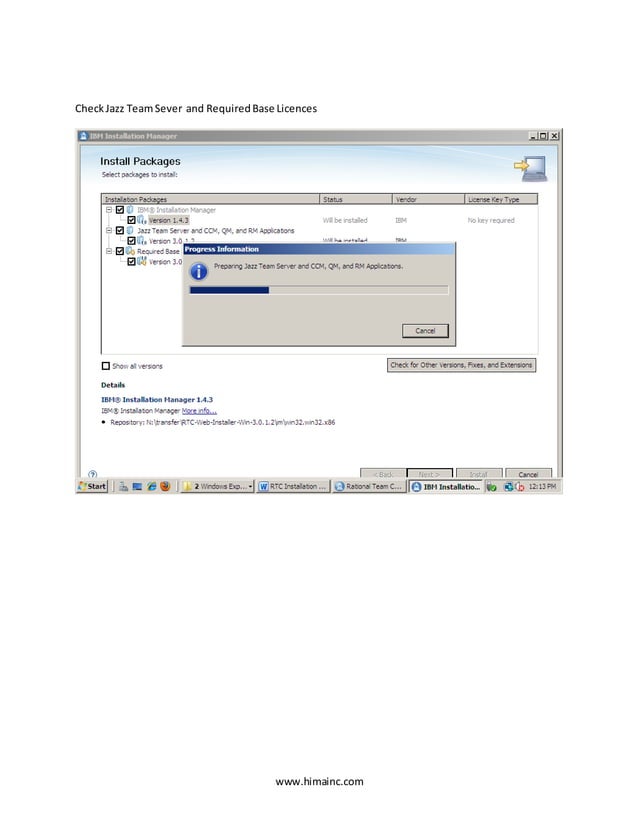 Rational Team Concert (RTC) installation and setup guide | PDF