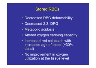 Blood transfusion trigger. Time for new Triccs | PPT