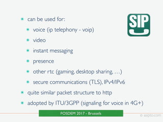 FOSDEM 2017 - RTC Services With Lua and Kamailio | PPT
