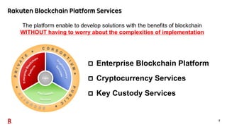 Blockchain Technology Utilizationin Global Rakuten Ecosystem | PPT