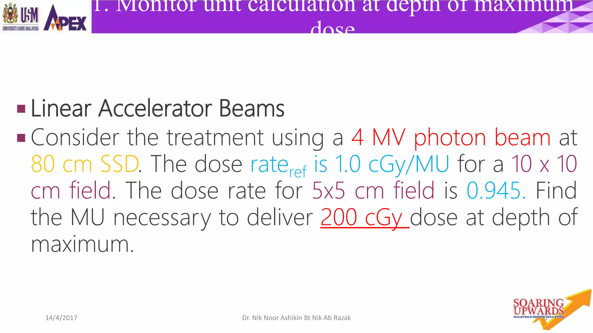 RADIOTHERAPY CALCULATION | PPTX