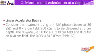 RADIOTHERAPY CALCULATION | PPTX