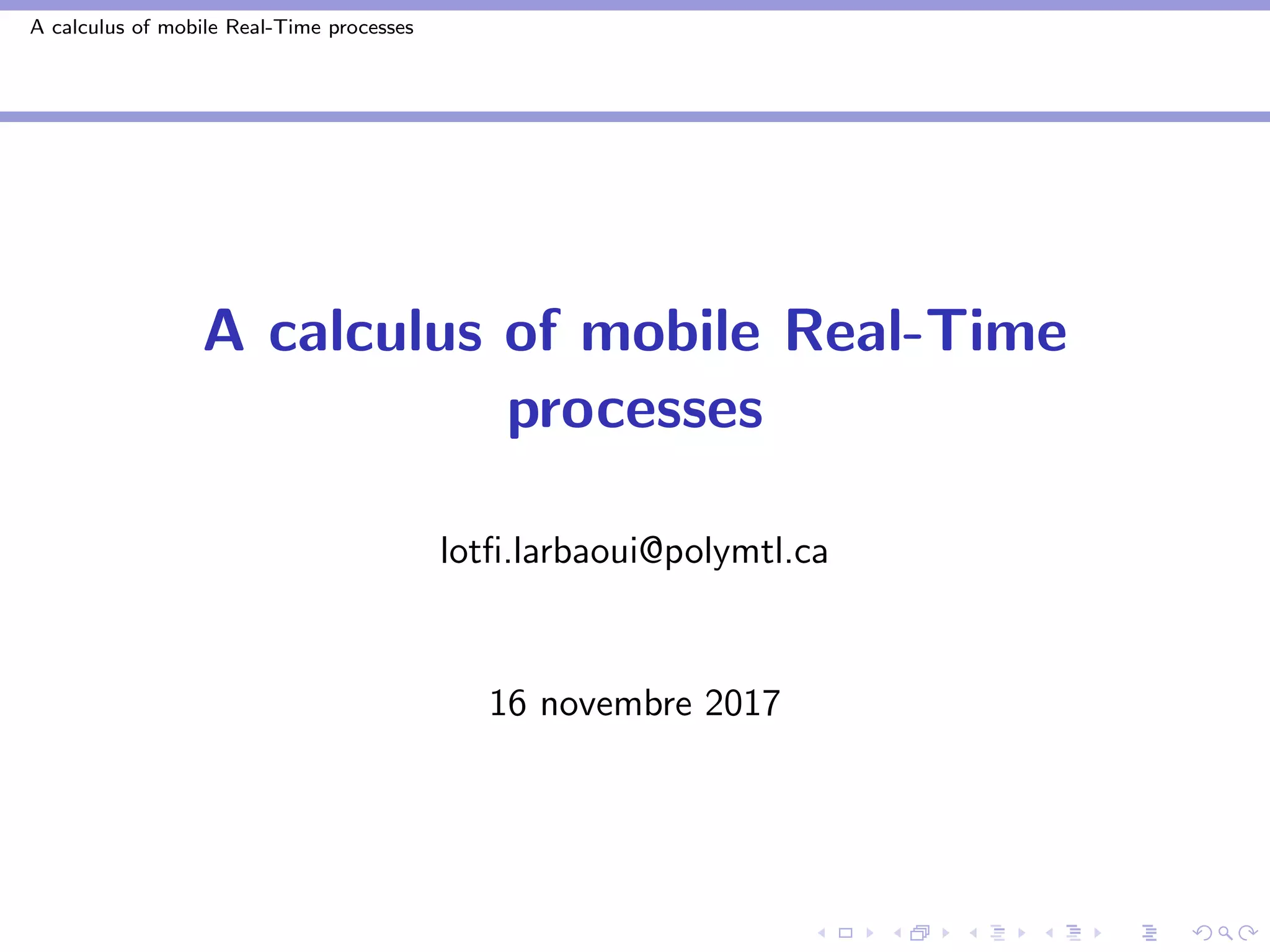 A calculus of mobile Real-Time processes | PPT