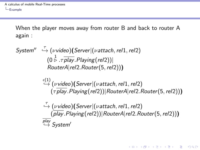 A calculus of mobile Real-Time processes | PPT