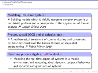 A calculus of mobile Real-Time processes | PPT