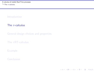 A calculus of mobile Real-Time processes | PPT