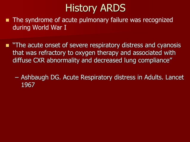 RTC ARDS.ppt | Lung and Respiratory Health | Diseases and Conditions