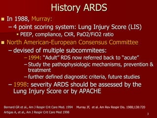RTC ARDS.ppt | Lung and Respiratory Health | Diseases and Conditions