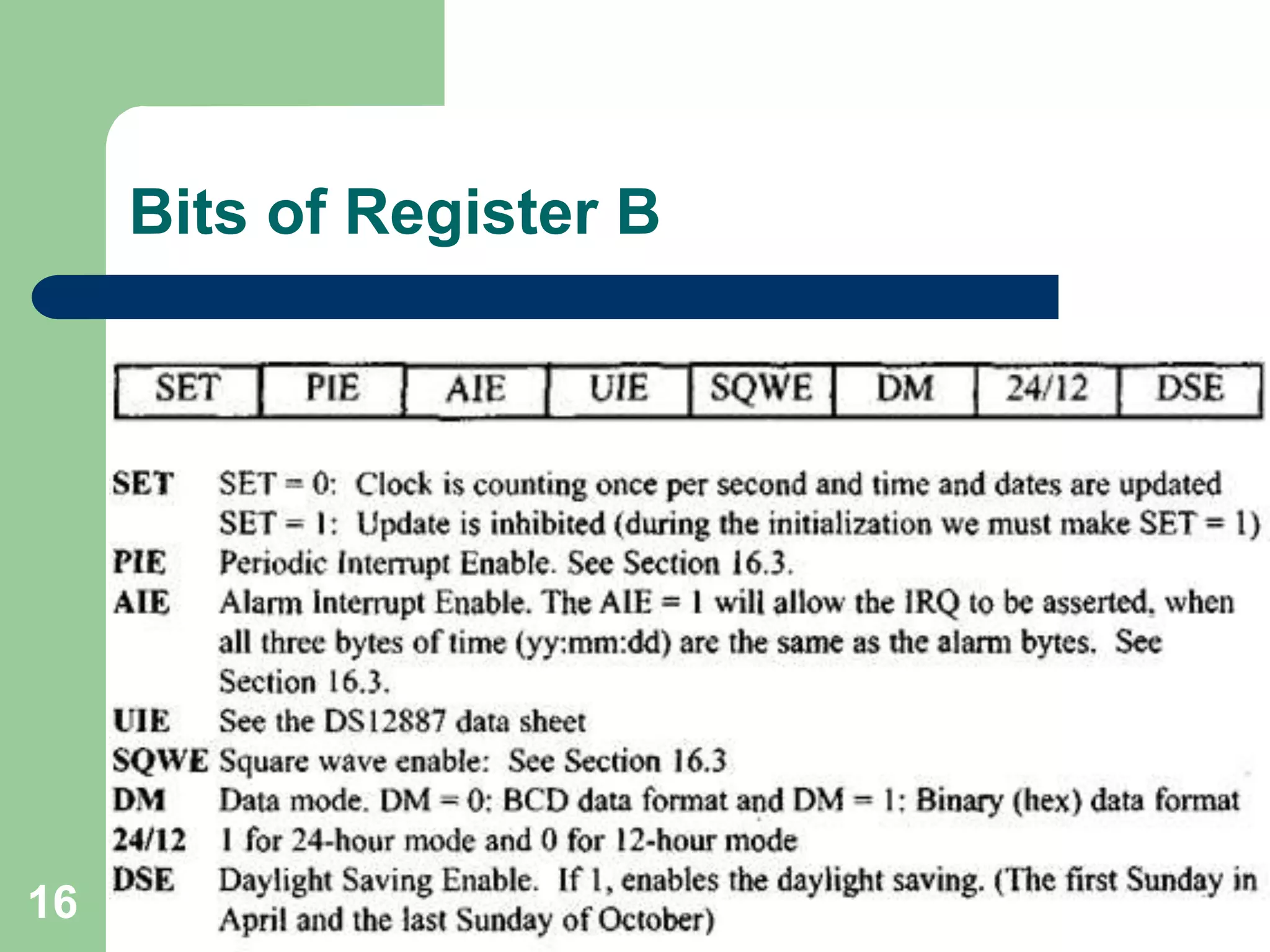 Rtc Interfacing And Programming Ppt