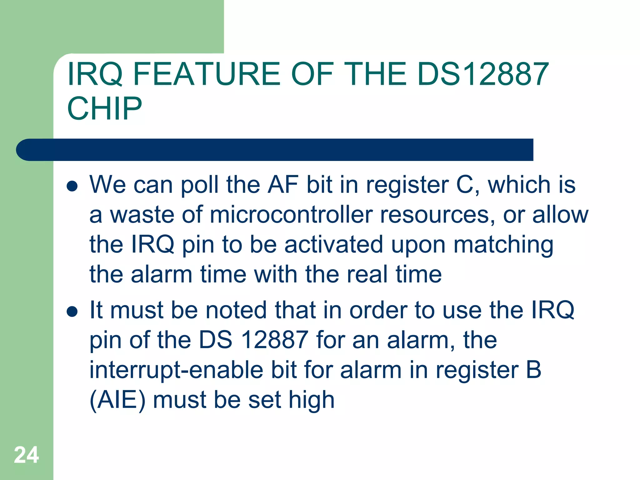 Rtc Interfacing And Programming Ppt