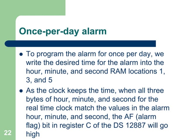RTC Interfacing and Programming | PPTX