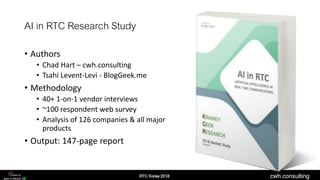 AI in RTC - RTC Korea 2018 | PPTX | Web Development | Internet