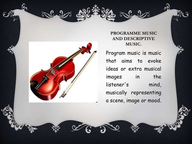 programme music | PPTX | Musicals | Genres
